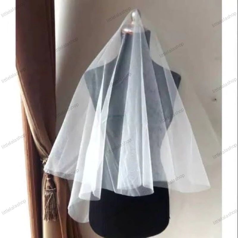 PUTIH Bridal Shower veil Tile Fabric Per Meter Self-installed 100cm x ...