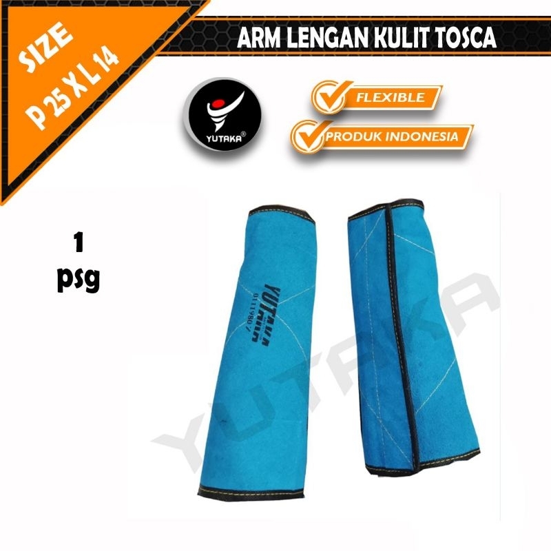 Yutaka Leather Welding ARM HAND PROTECTOR tosca Color YUTAKA Leather ...