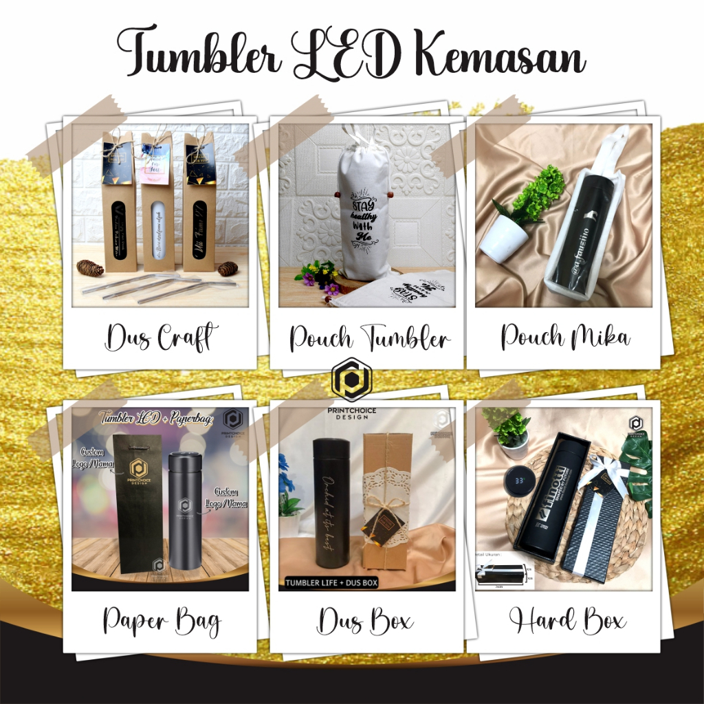500ml Temperature LED Tumbler Custom Laser Engraving UV Print Hardbox ...