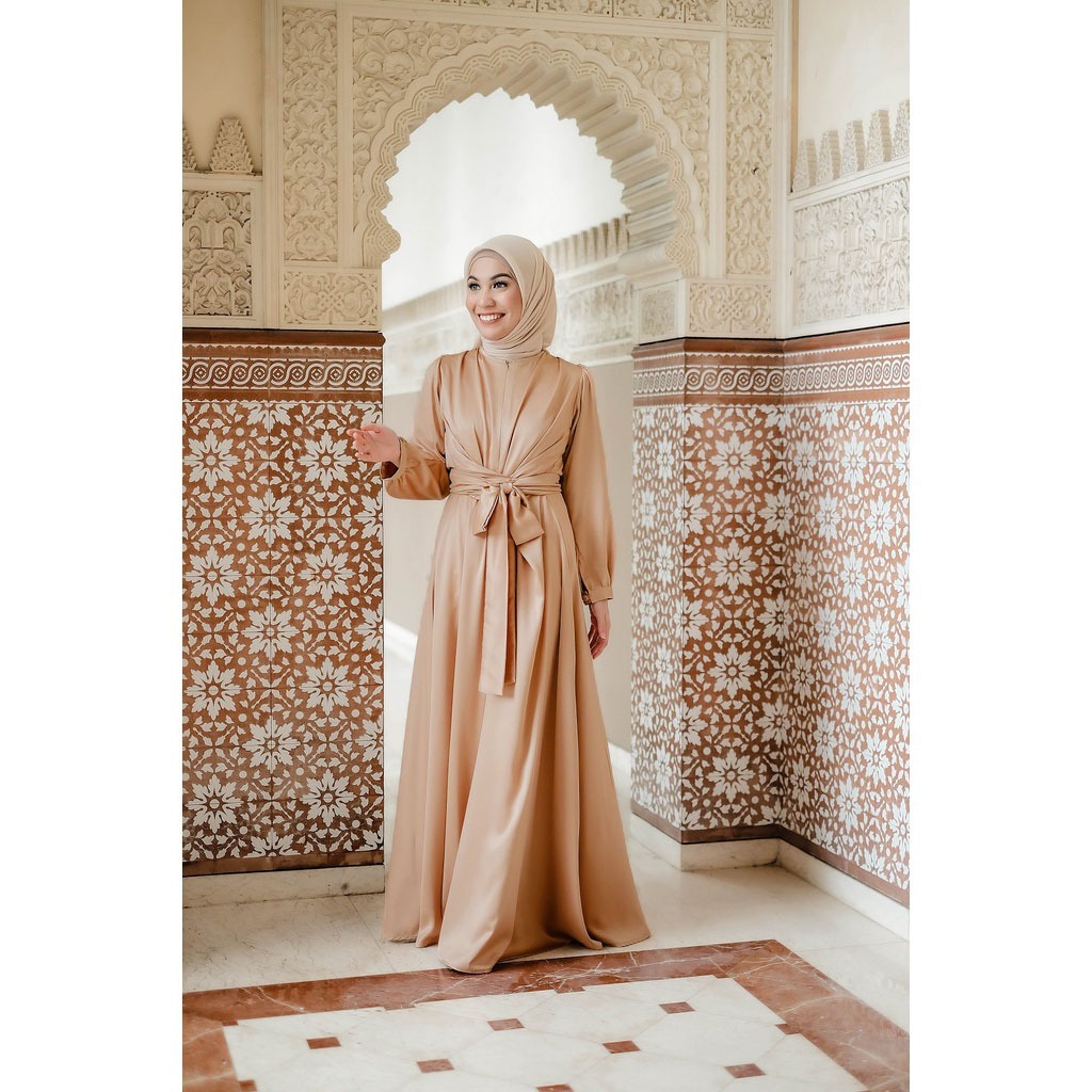New - GAMIS BY NAIL BUSANA DRESS Brocade Brocade Tille DRESS SATIN SILK ...