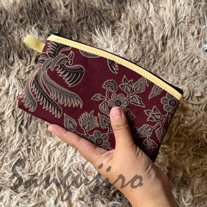 Batik Pouch size 16 x 10 cm batik wallet wedding souvenir typical jogja ...