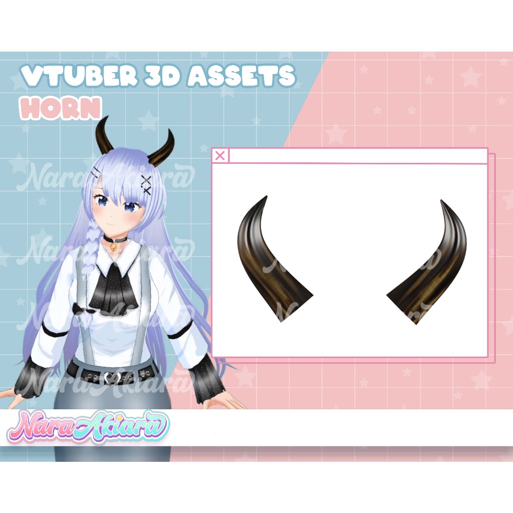 Creative Horns for Your 3D Vroid Characters, Unique Horns for Virtual ...
