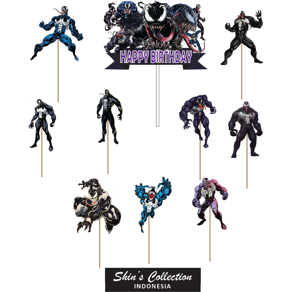 Venom New Marvel Cake topper | Shopee Malaysia