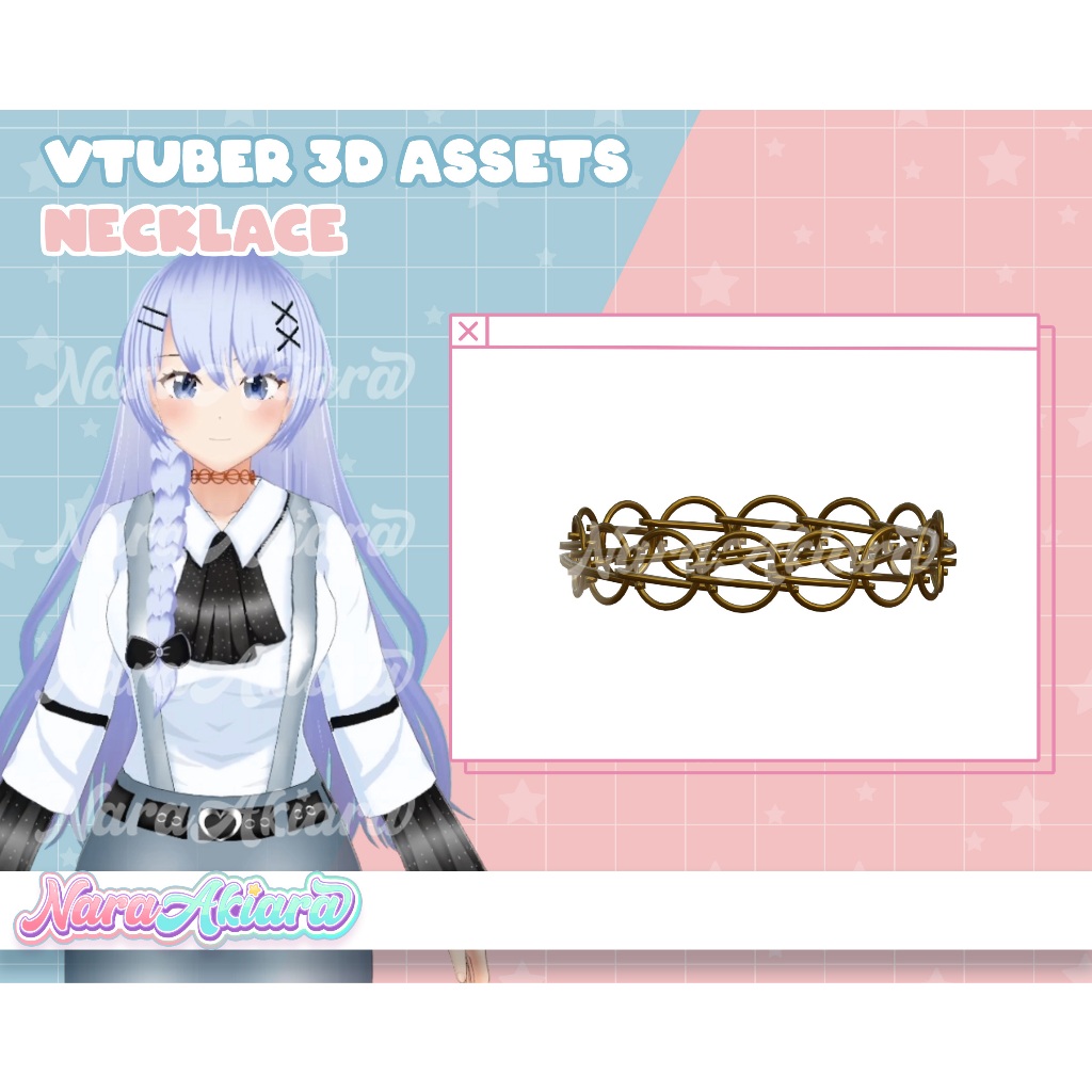 Unique Style Ready-to-Use Necklace for Your Virtual Characters, 3D ...