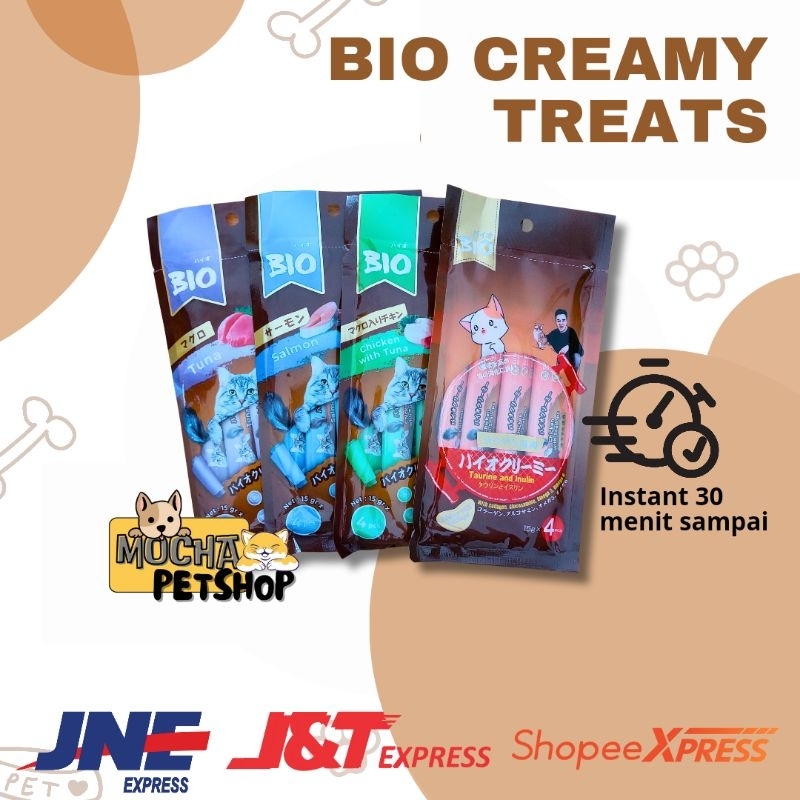 Bio Creamy Snacks Treats 15g contains 4 | Shopee Malaysia