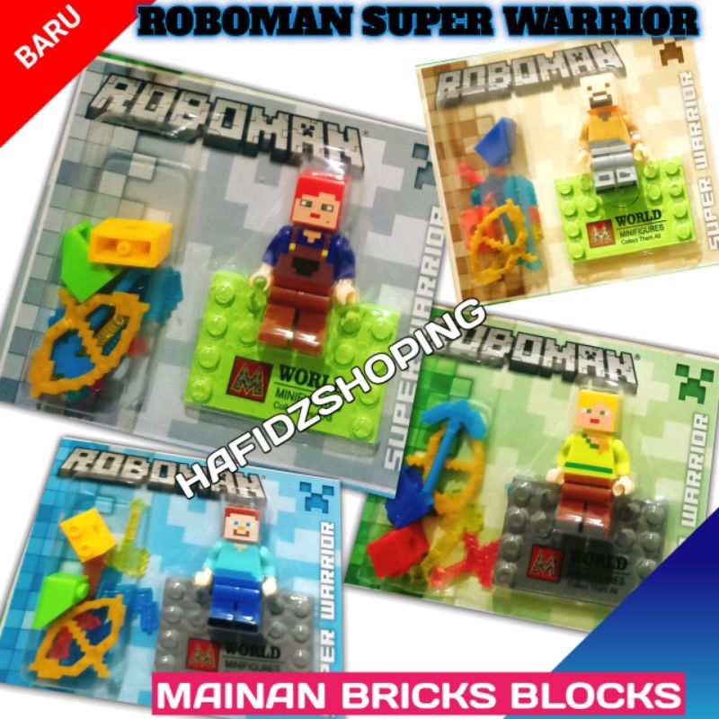 Roboman Bricks Beam Super Warrior Toy Beam Mini Figure Collection ...