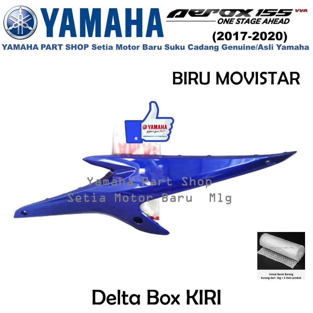 Delta Box Cover Left Side Blue Movistar Aerox Old Original Yamaha Setia ...