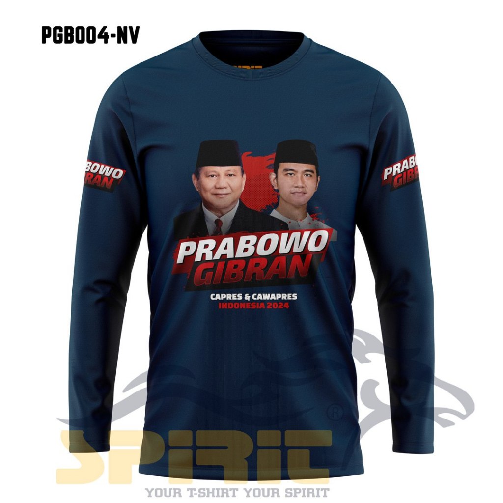 KATUN Prabowo Subianto-Gibran Rakabuming Shirt Prabowo-Gibran Capres Cawapres 2024 Long Sleeve ...