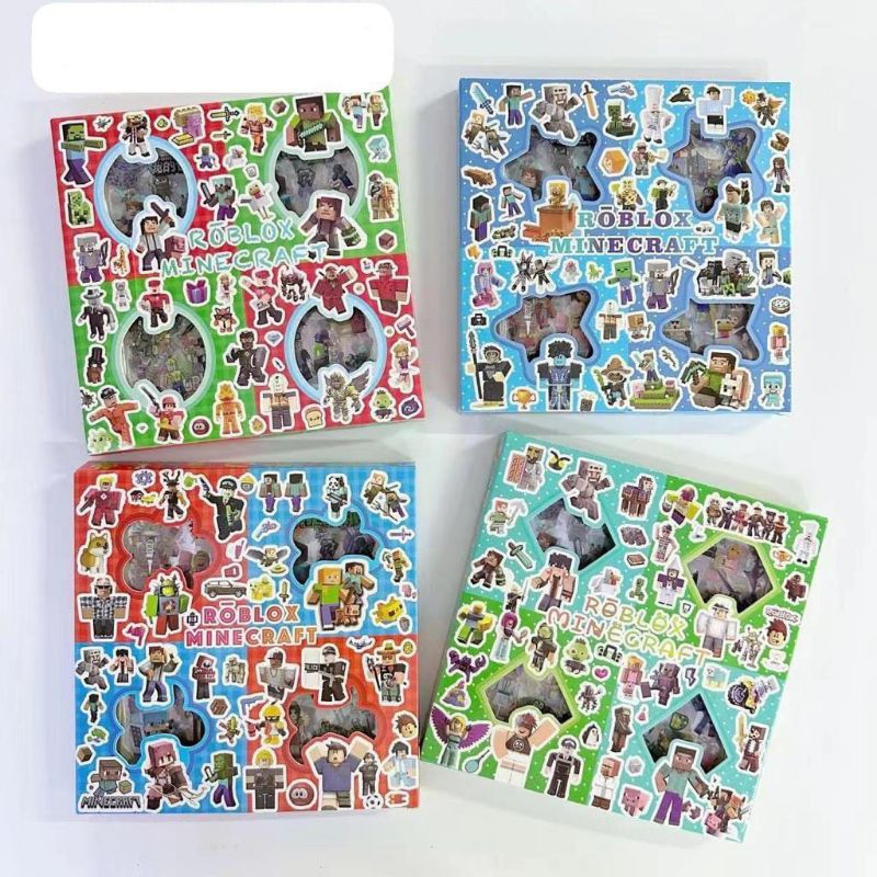 Roblox X Minecraft Character Sticker/ Boy's Sticker/100 Sheet ...