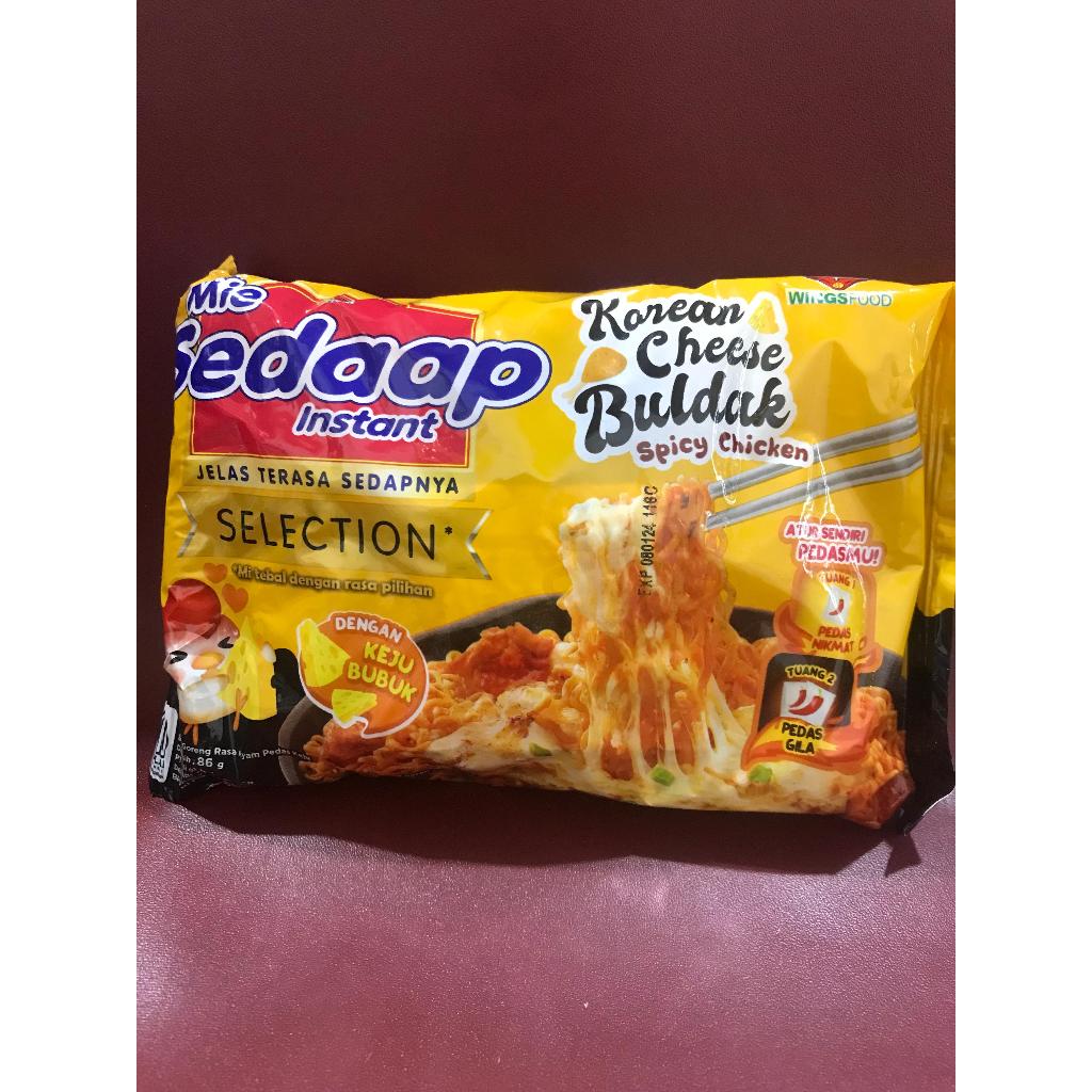 Sedaap Instant Noodles Selection Korean Cheese Buldak Spicy Chicken 86g ...