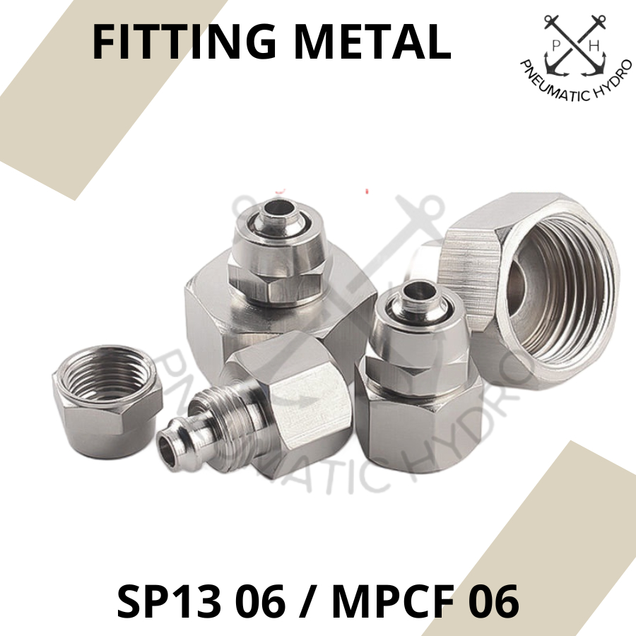 Sp13-06 FITTING METAL PNEUMATIC STRAIGHT DRAT IN MPCF 06-02 / 03 ...