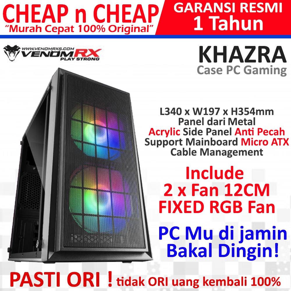 Venomrx KHAZRA Case PC Gaming Computer Case Venom RX Nemesis | Shopee Malaysia