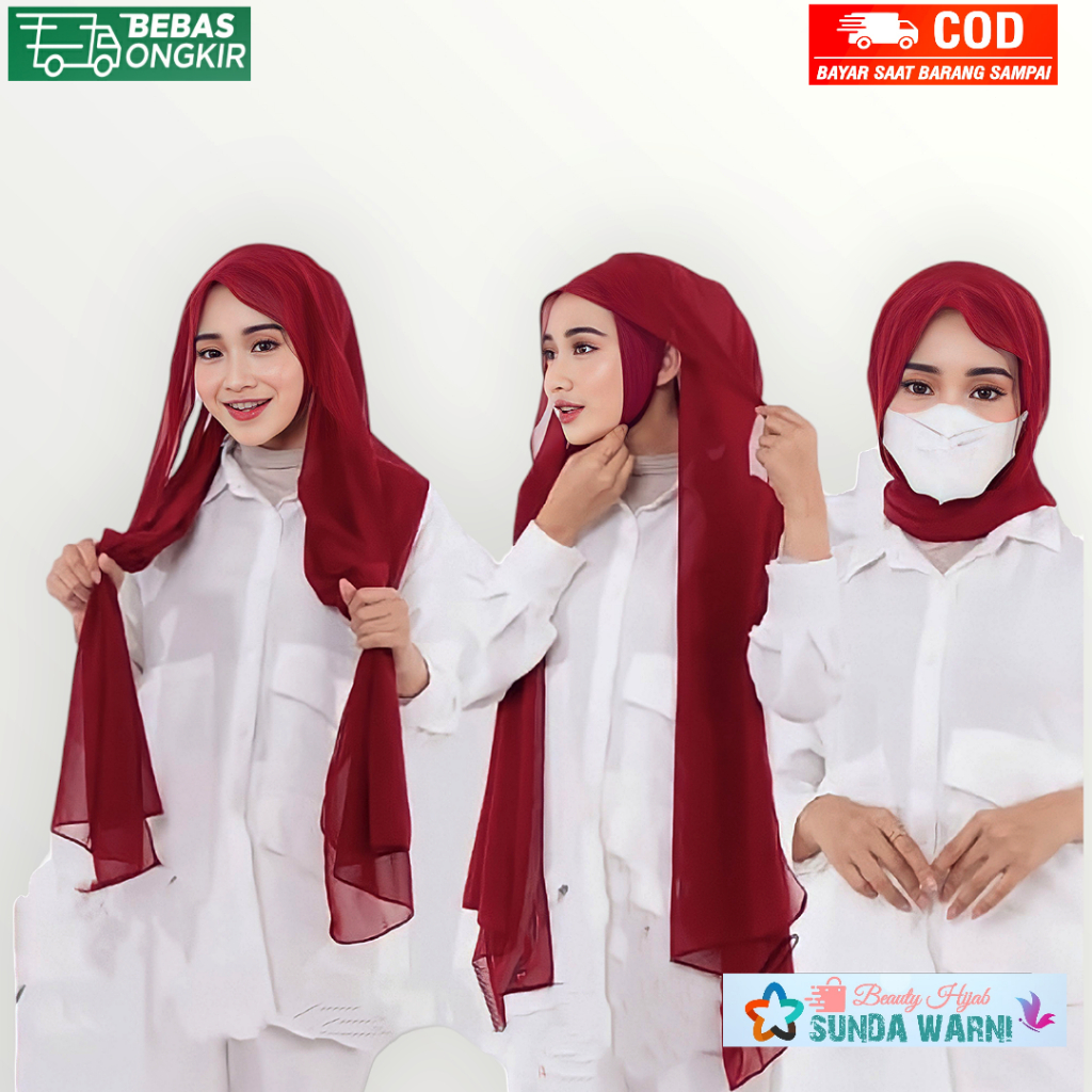 Pashmina Nada Inner Oval Hijab Adult Diamond Headband - Women's Veil ...