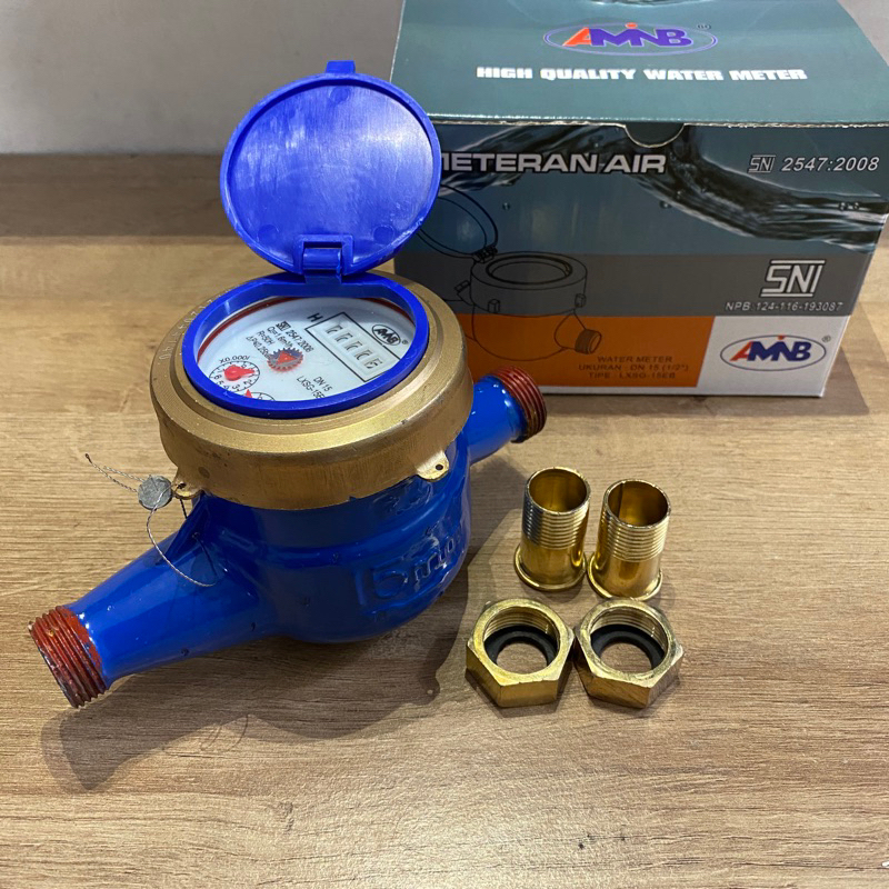 Amnb Original SNI Water Meter Iron Body 1/2''' PDAM Standard | Shopee ...