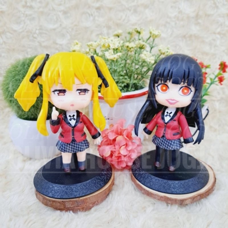 Action Figures Kakegurui Anime Girl Cake Topper Set 2in1 Figurine ...