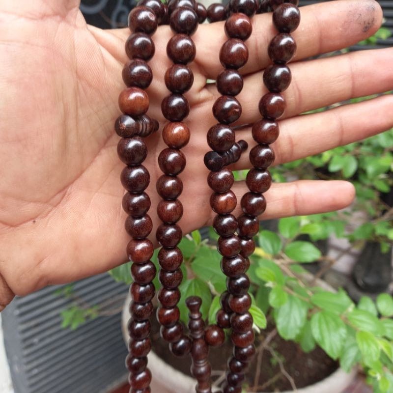 KAYU Original tasbih 10mm GRADE A tasbih 99 Wood Grain Sea tasbih ...