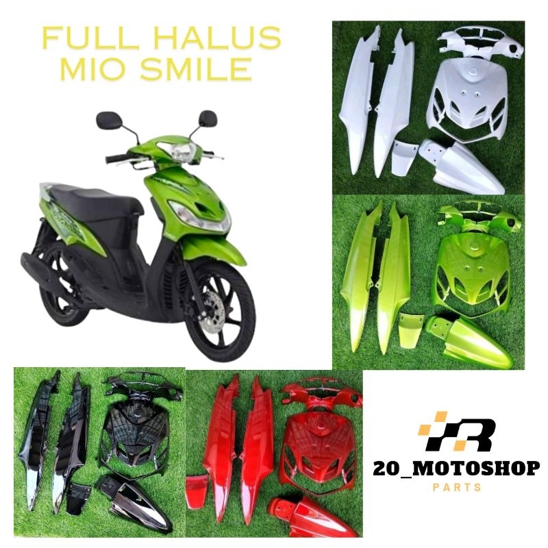 HITAM MERAH PUTIH HIJAU Full Body Motorcycle Yamaha Mio Smile 2009 2012 ...