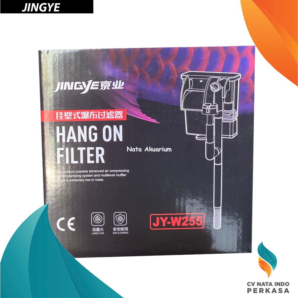 Hang On Filter Aquarium Hanging Filter JINGYE JY-W255 | Shopee Malaysia