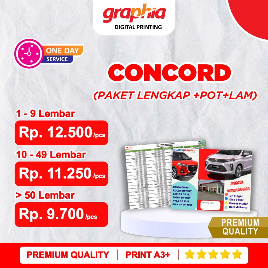 Print Fancy Paper - Concord+Lamination+Regular Cut A3+ | Shopee Malaysia