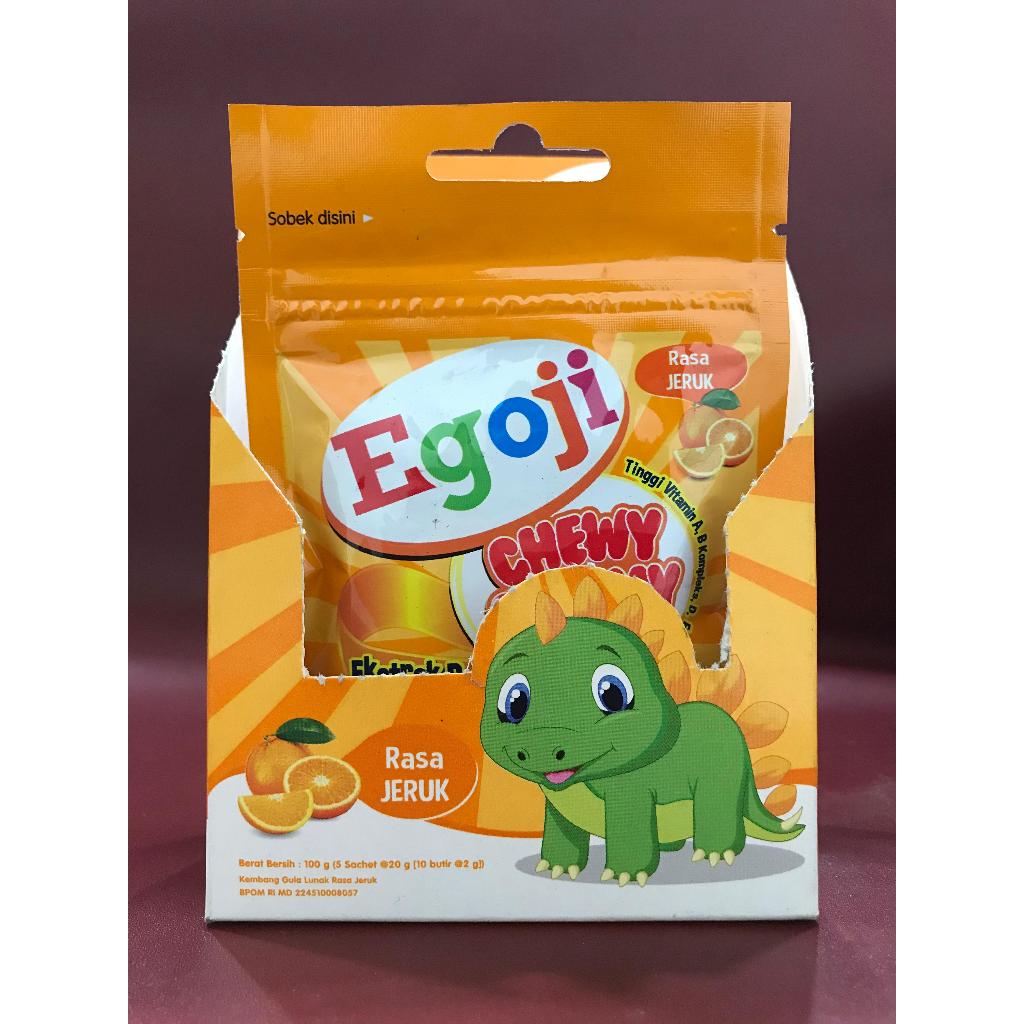 Egoji Chewy Gummy Orange 20G - Orange Flavored Egoji Candy | Shopee ...