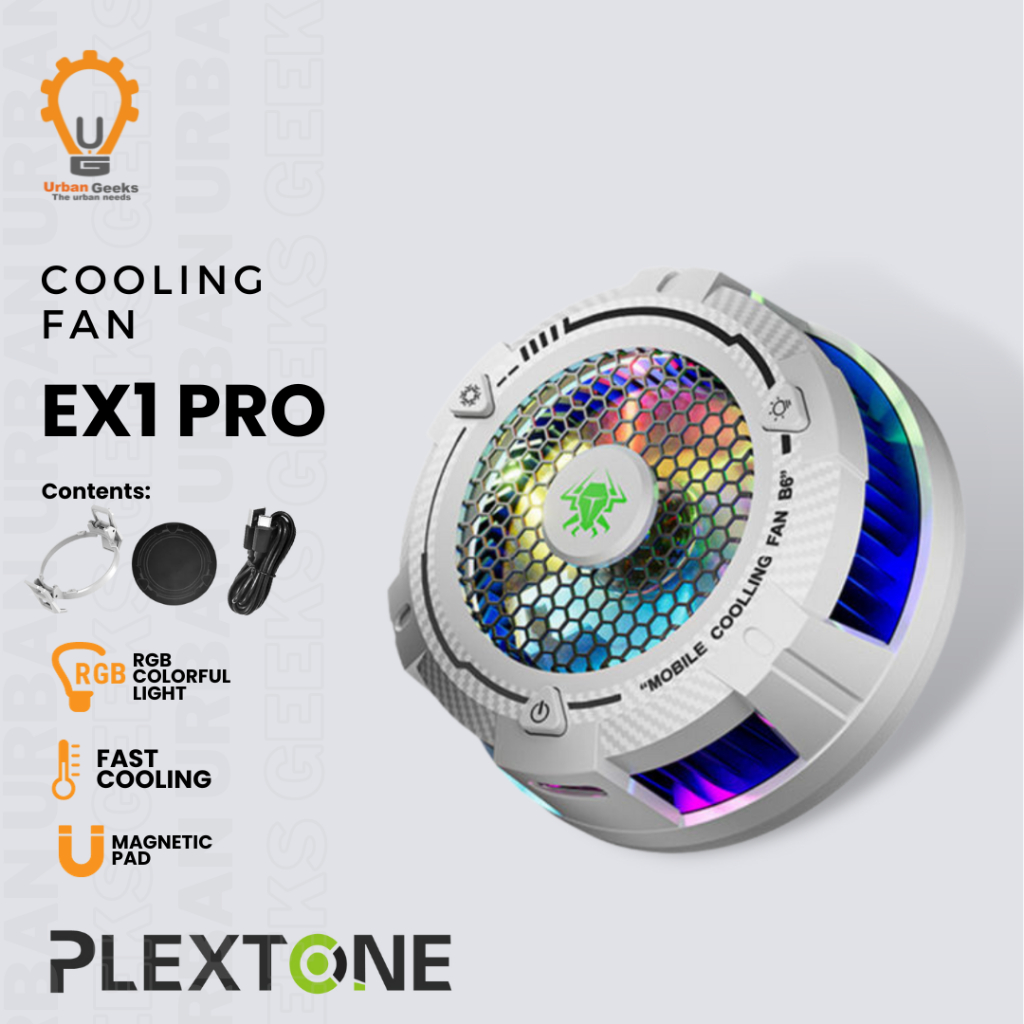 Plextone EX1 Pro Fan Cooler Semiconductor Funcooler Magnetic Radiator with RGB HP Cooler ...