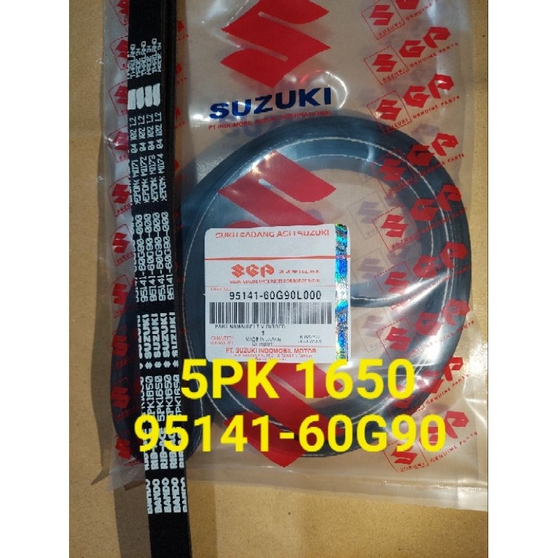 Fan BELT FAN STRAP 5PK 1650 SUZUKI GRAND VITARA/ESCUDO 2.000CC TYPE ORI ...