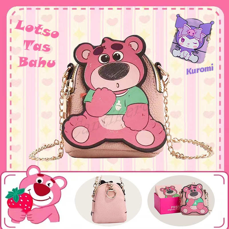 Lotso Sanrio Shoulder Bag Kuromi Cute Little Girl Sling Bag Cartoon ...