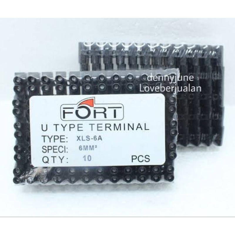 U Type Krustin Terminal cable 6 mm 6 Ampere Block Fittings | Shopee ...
