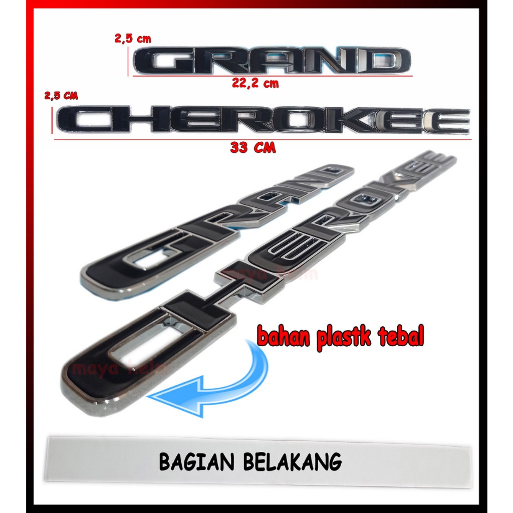 Jeep Grand Cherokee Door Car Logo Emblem | Shopee Malaysia