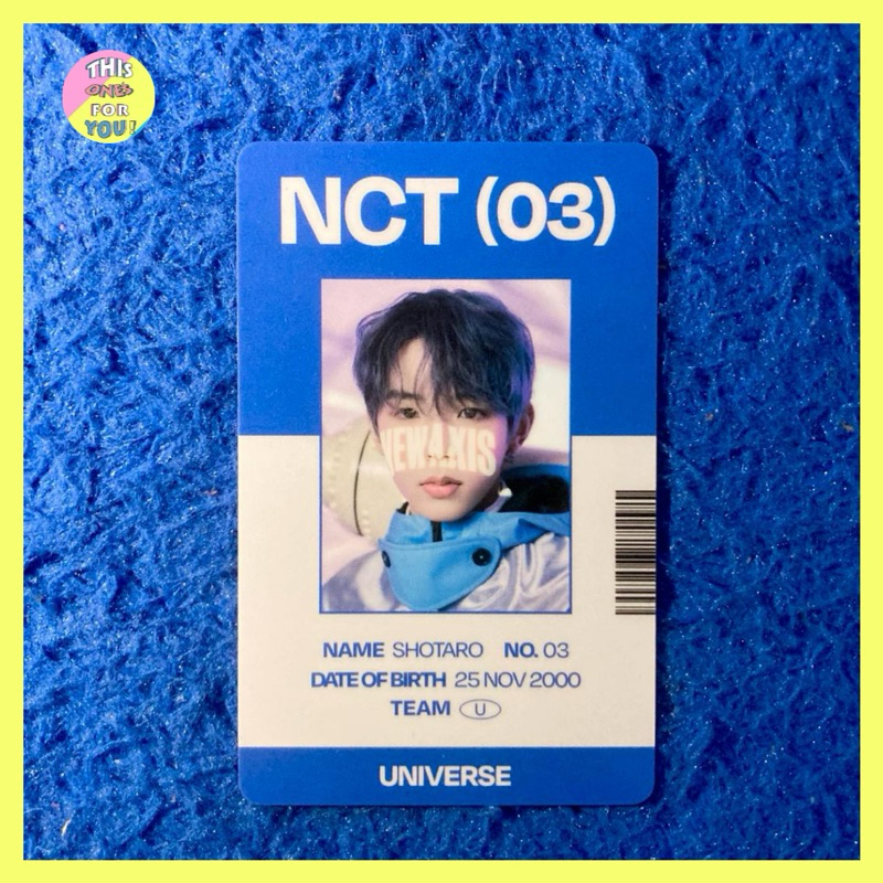 [READY] SHOTARO NCT 2021 Official ID Card from NCT (03) Universe MD IDC ...