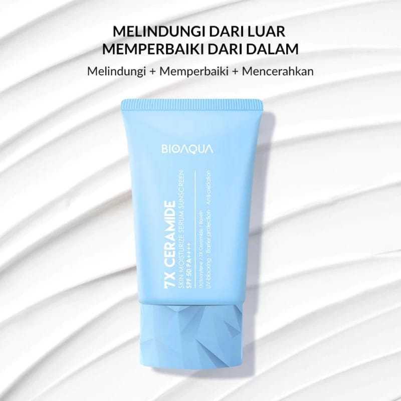 Bioaqua 7X Ceramide Serum Sunscreen SPF 50 PA ++++ Sunscreen Gel ...