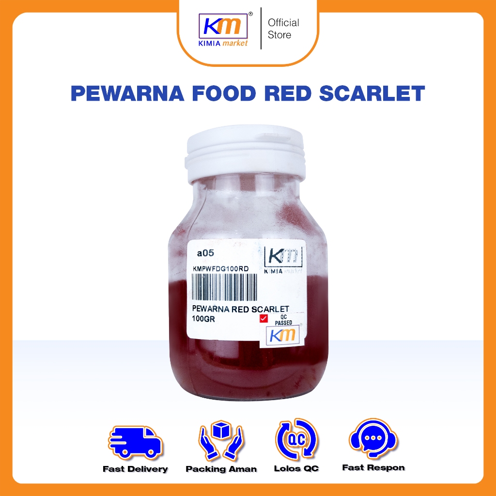 MERAH Red Scarlet Food Coloring 100gr / Food Color Red Scarlet / Red ...
