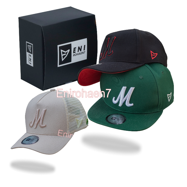 KATUN Letter M Hat Cotton Hat E7 Hat Initials M MC | Shopee Malaysia