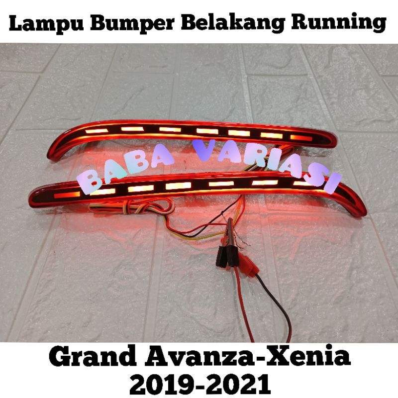 Avanza 2019 2020 2021 Rear Bumper Led Lights Running Reflector | Shopee ...