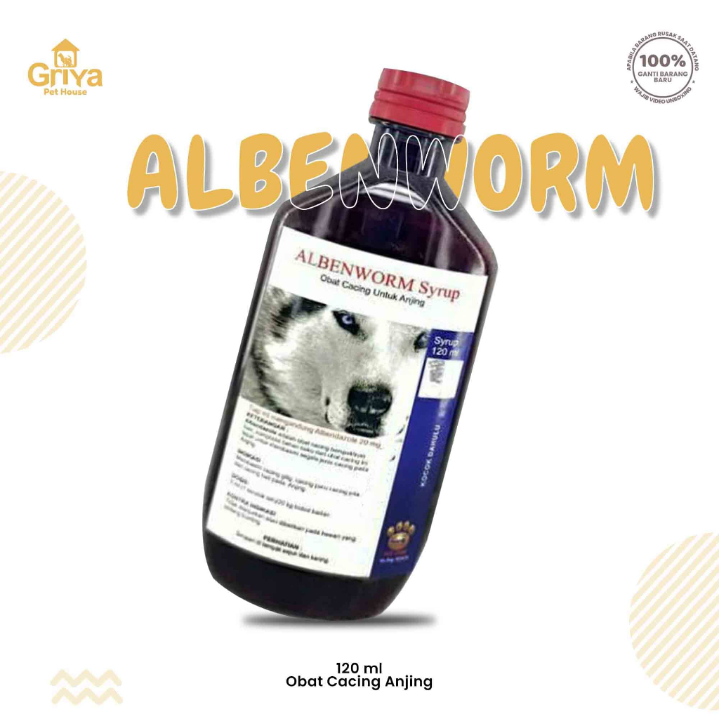 Albenworm Syrup/Dog Worm Medicine 120ml | Shopee Malaysia