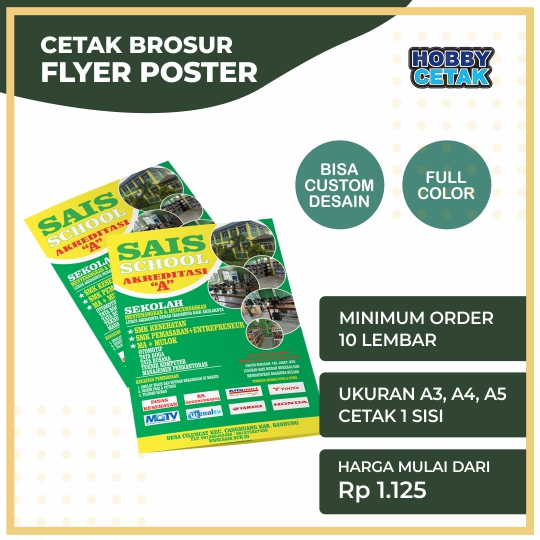 Print A3 A4 A5 Full Color poster Flyer Brochure, Custom Design, 1 side ...