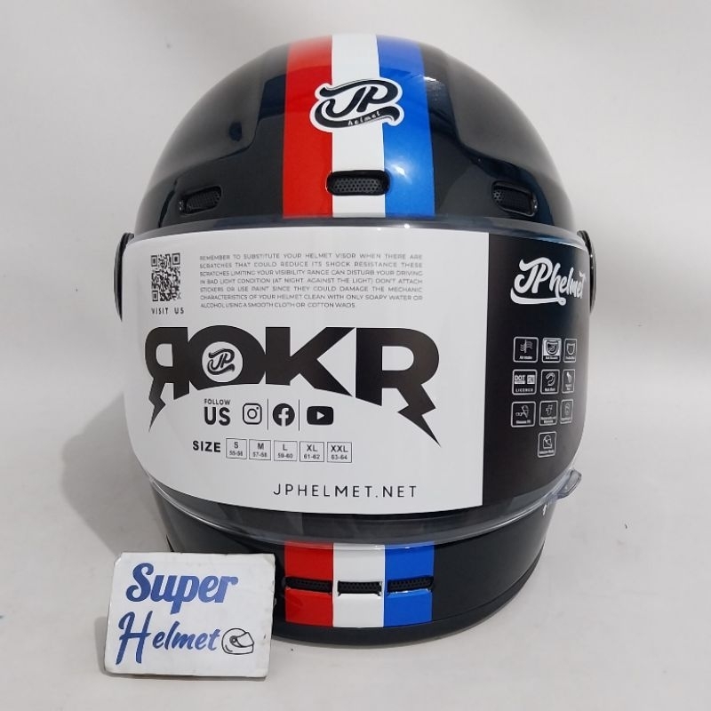 Cakil JP ROKR HELM classic motif model by JPX (postage 2kg) | Shopee ...