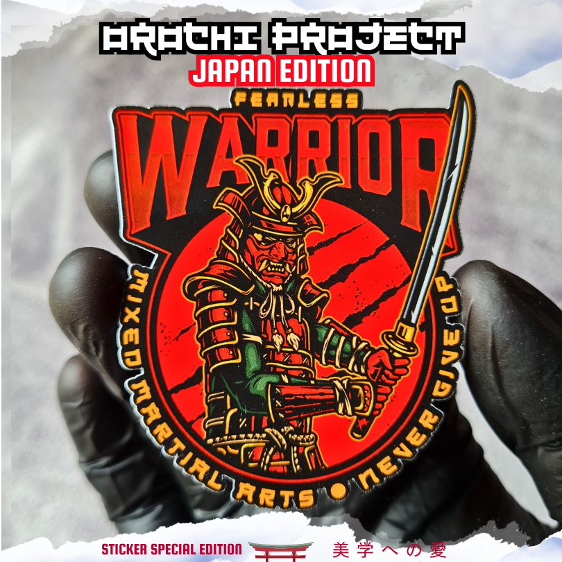 Sticker Sticker Warrior Armor Samurai Oniwabanshu Hologram Japan ...