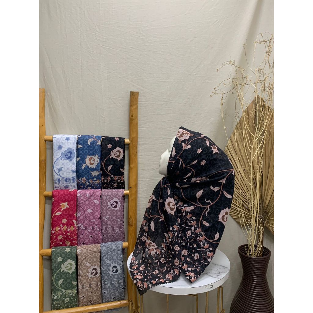 Best Selling!! Premium Motif/Hijab Square Lasercut Premium Motif/Hijab Pashmina Premium Laser ...