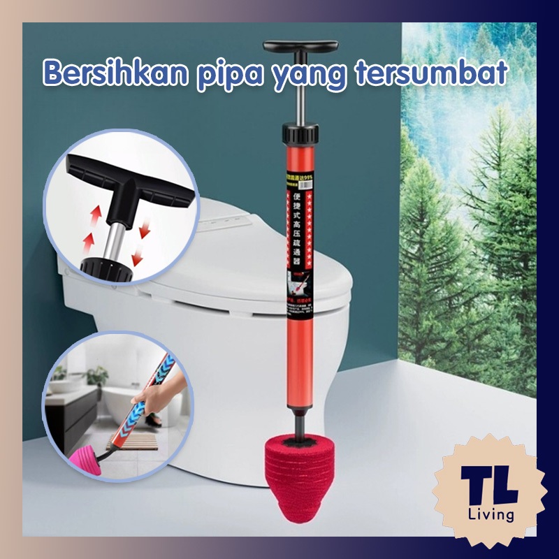Wc Pump Plunger Clogged WC Pump Suction Drain Buster Air Pump Toilet ...