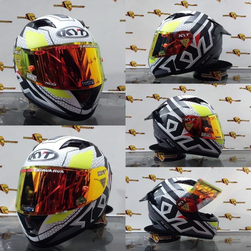Full face Helmet KYT R10 Original modif (Package Handsome) | Shopee ...