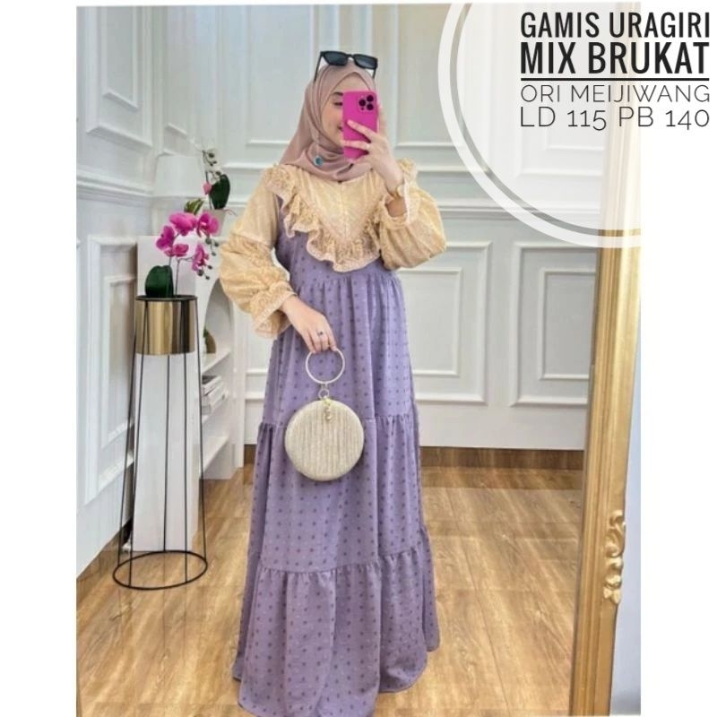Dress / ZOYA/ ZOIA MAXY MUSLIM OUTFIT/DRESS TUTU TILE LILAC PURPLE ...