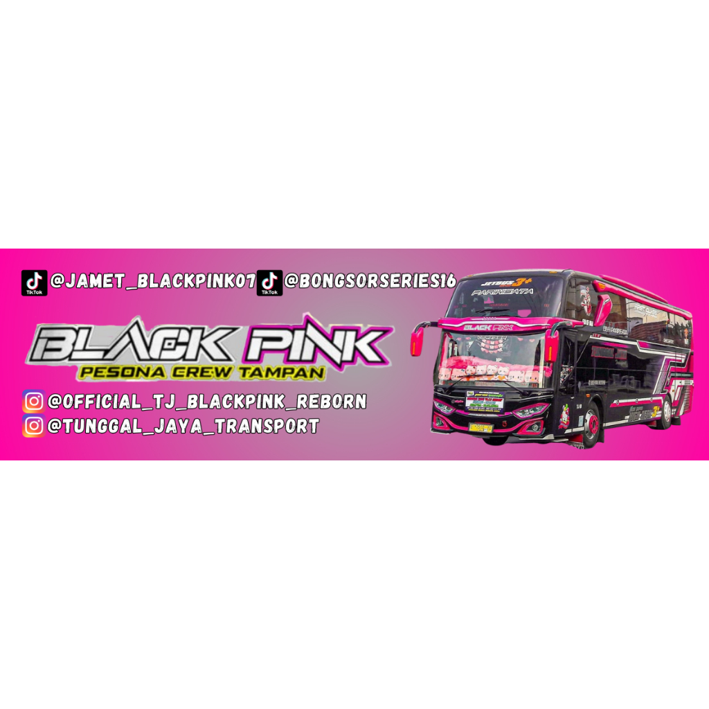 Blackpink BASURI BUS STICKER 1 Sheet Of 45 Boxes, VIRAL BASURI BUS ...