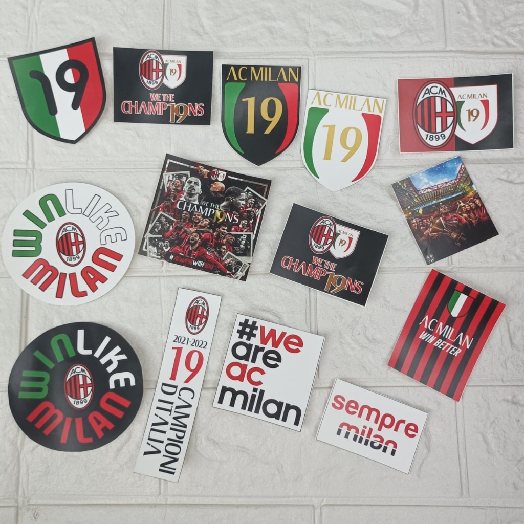 PUTIH Milan Ac Sticker ACM Milan White Vinyl Sticker | Shopee Malaysia