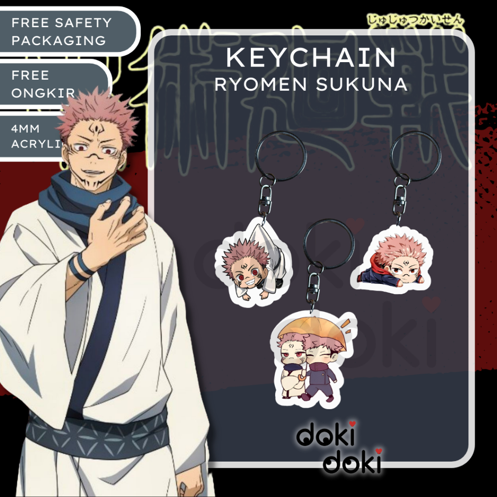 GANTUNGAN Anime RYOMEN SUKUNA JUJUTSU KAISEN KEYCHAIN | Shopee Malaysia