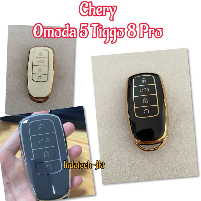 TOMBOL Chery Omoda 5 Tiggo 8 Pro 4 Button List Gold Remote Key Cover ...
