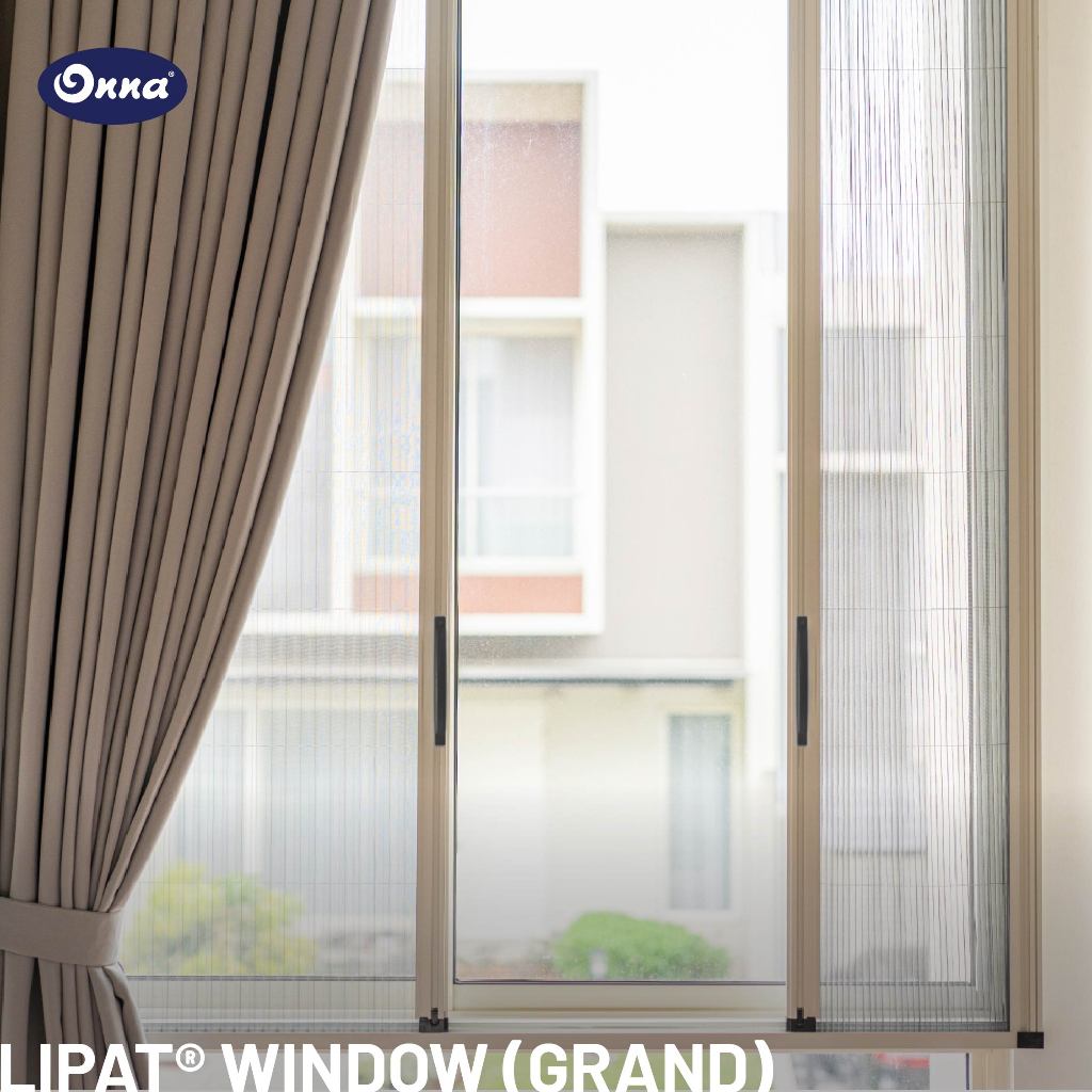 Onna Folding Window GRAND Minimalist Window Curtains With Sliding ...
