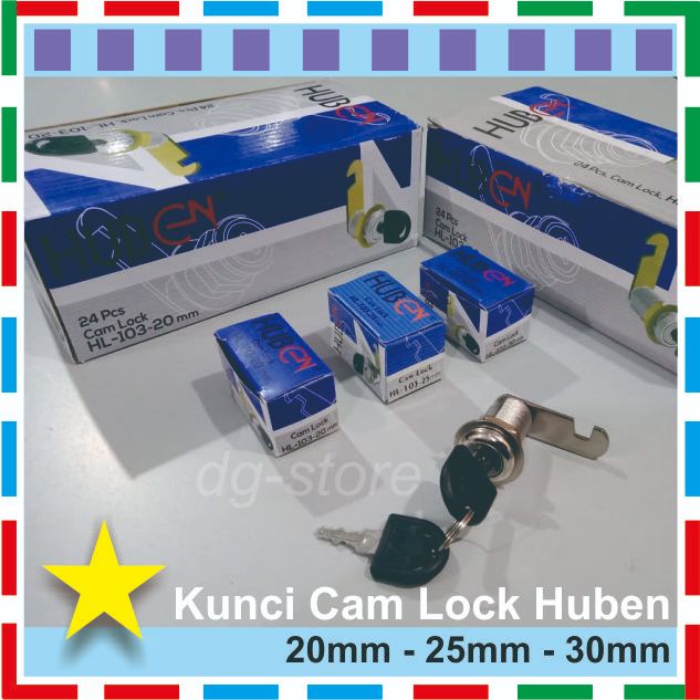 Camlock Lock, Huben HL 103 Vise Lock Locker Drawer Lock 20mm, 25mm, 30 ...