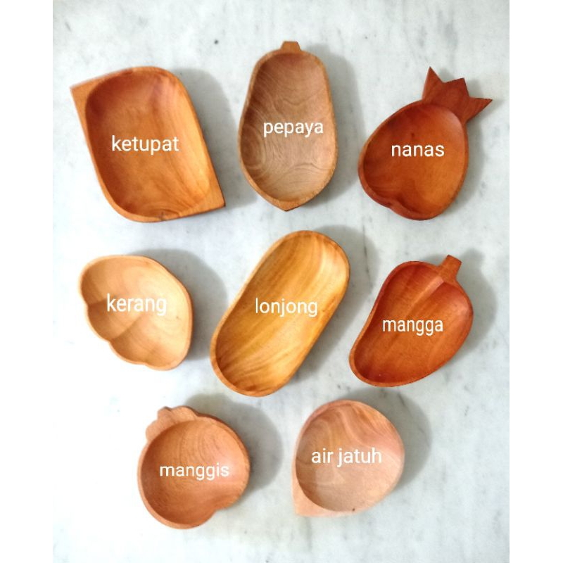 KAYU Character wooden plates / mini plates with wooden motifs / serving ...