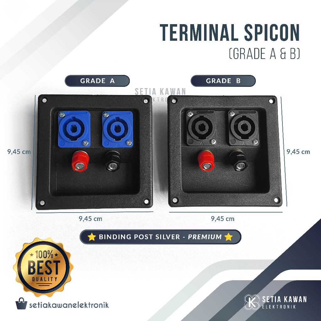 Speaker Box Spicon Terminal + PREMIUM Building Push (Grade A & B ...